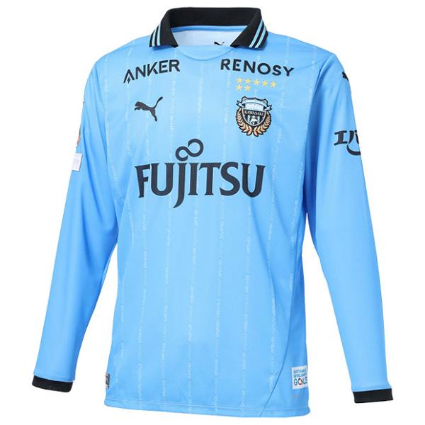 Jリーグ・川崎フロンターレ、2025年シーズンモデル、ホーム用レプリカユニフォーム。選手着用ユニフォームのレプリカモデル。「KAWASAKI BASED」をコンセプトに、チームカラーであるブルーとブラックを中心に配色したオリジナルデザインを...