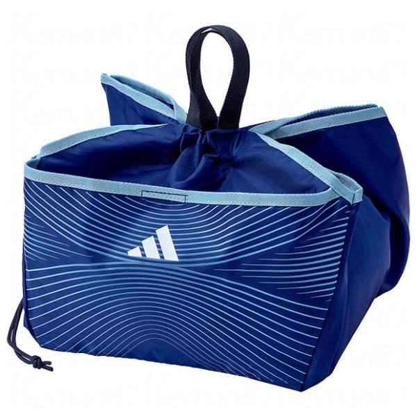 アディダス、ボールネット。「パッ!」と開いて「ポンッ!」と置いて「シュッ!」と閉めるサッカーボール持ち運び用ネット。サッカー日本代表、2026 ホーム用ユニフォームデザイン。5号球まで対応。素材：ポリエステルサイズ：F(約25×25×25c...