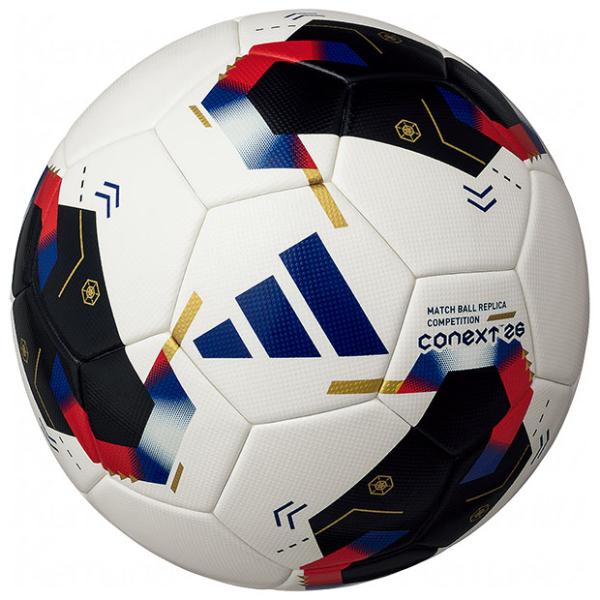 アディダス、サッカーボール5号球。「高円宮杯 JFA U-18 サッカープリンスリーグ 2026」で使用される公式試合球。「CONNECTION」と「NEXT」から生まれた造語「コネクト26(CONEXT26)」を名に冠し、スポーツを通じて...