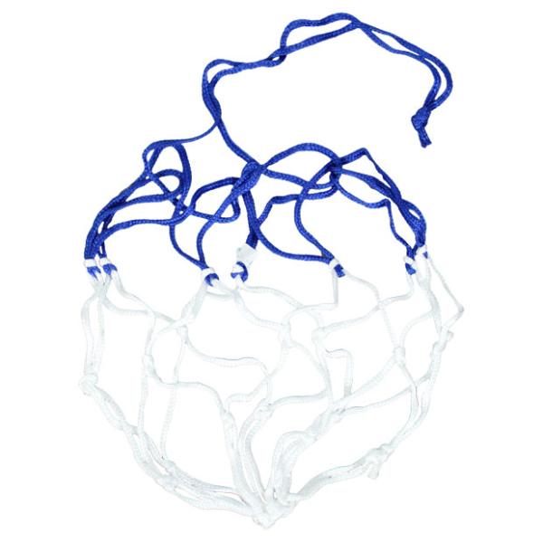 ボール1個が入るボールネット。サイズ：F(フリー)カラー：ホワイト×ブルー※ボールは別売りです
