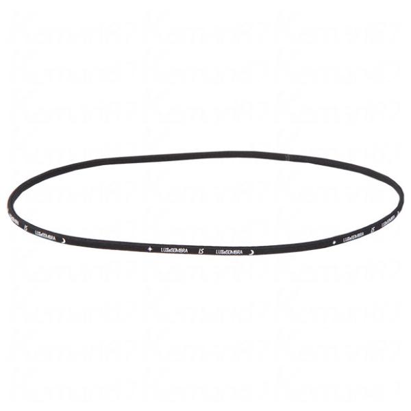 ポルトガル語で「光と影」を意味するルースイソンブラ、ヘアーゴム。ロゴ入りのスタンダードデザインヘアゴム。素材：天然ゴム55％、ナイロン45％サイズ：F(フリー)カラー：ブラックモデル：2018年春夏