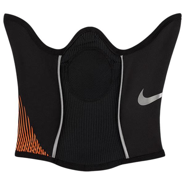 ナイキ、スヌード。定番の防寒アイテム。耳、鼻、口にぴったりとフィットし、暖かさをキープ。通気性に優れたメッシュ素材を使用。カラー：ブラック×ハイパークリムゾン×メタリックシルバーモデル：2025年秋冬