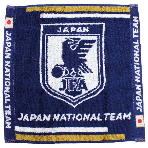 サッカー日本代表、ミニタオル。定番のサポーターズアイテム。ベーシックなエンブレムデザインのハンドタオル。サイズ：F(フリー)モデル：2026年春夏