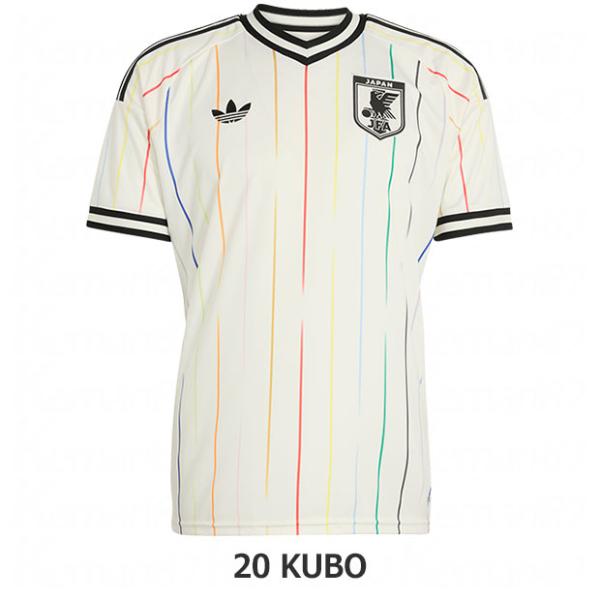 アディダス サッカー日本代表、2026年シーズンモデル、アウェイ用レプリカユニフォーム。選手着用ユニフォームのレプリカモデル(応援・観戦に最適なサポーター向けユニホーム)。「Colors(水平線の向こう側のカラフルな景色)」をコンセプトに、...
