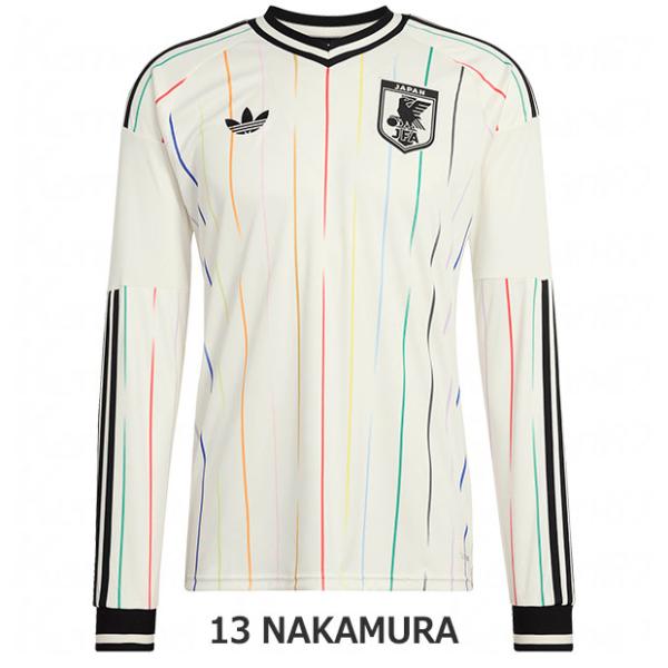アディダス サッカー日本代表、2026年シーズンモデル、アウェイ用レプリカユニフォーム。選手着用ユニフォームのレプリカモデル(応援・観戦に最適なサポーター向けユニホーム)。「Colors(水平線の向こう側のカラフルな景色)」をコンセプトに、...