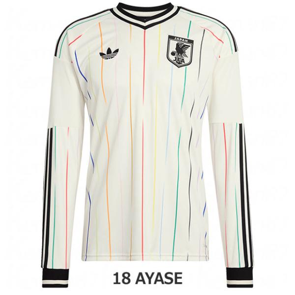 アディダス サッカー日本代表、2026年シーズンモデル、アウェイ用レプリカユニフォーム。選手着用ユニフォームのレプリカモデル(応援・観戦に最適なサポーター向けユニホーム)。「Colors(水平線の向こう側のカラフルな景色)」をコンセプトに、...