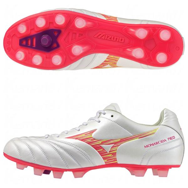 ※この商品は予約商品です。ミズノ、大人/メンズ用サッカースパイク「モナルシーダ ネオ 3 ワイド エリート」。ブレイジングフレアパック(BLAZING FLAIR PACK)。モレリア・モレリアネオの魂を受け継ぐモナルシーダネオシリーズ、エ...