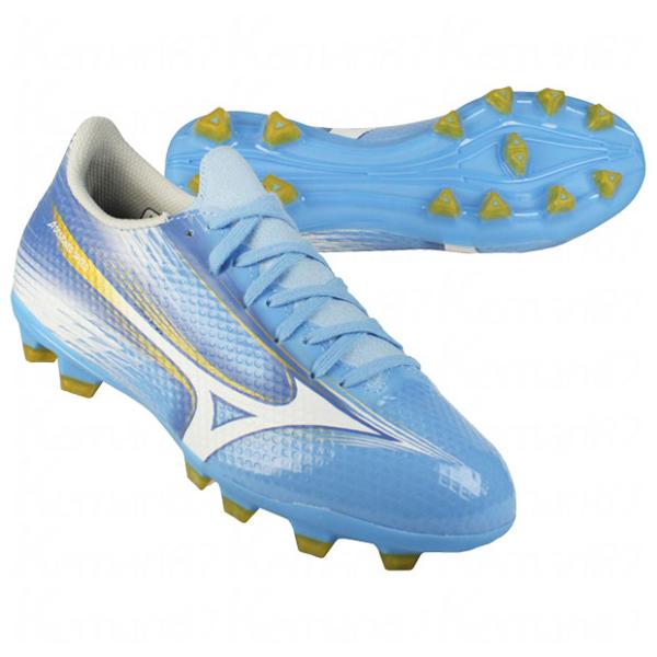 ミズノ、子供/ジュニア/キッズ用サッカースパイク「MIZUNO α 3」。ユニティスカイパック(UNITY SKY PACK)。ニットが生む極上のフィット感が爆発的なスピードを引き出す「MIZUNO α」第3世代、エントリーモデル。リニュー...