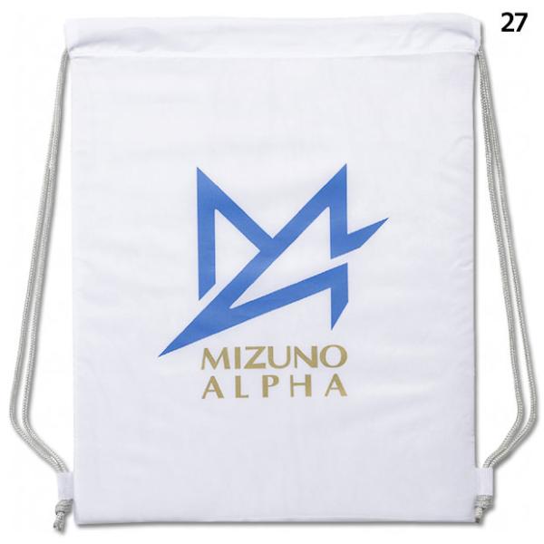 ミズノ、ジムバッグ。ミズノアルファを愛するすべての人達に向けたマルチバッグ。様々なシーンに対応。◆取り扱い店舗限定(モレリアステーション)サイズ：F(フリー)モデル：2024年秋冬