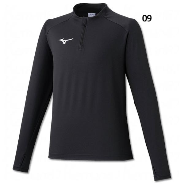 ミズノ、子供/ジュニア/キッズ用トレーニングトップ。激しい動きに応えるフットボール専用設計のトレーニングトップ。必要最低限のカッティングながら、ストレッチ性のある生地を使用し、着用時のスタイリッシュなシルエットを実現。品質：ポリエステル91...