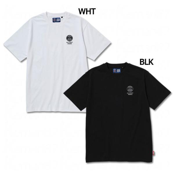 フランス・リーグ・アン、パリ・サンジェルマン、大人/メンズ用Tシャツ。クラブチームライセンスモデルのショートスリーブシャツ。フランスの百合、日本の桜というそれぞれの国の象徴である花をPSGロゴに融合した、インパクトがあるのに上品に決まる一着...