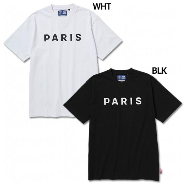 フランス・リーグ・アン、パリ・サンジェルマン、大人/メンズ用Tシャツ。クラブチームライセンスモデルのショートスリーブシャツ。胸にシンプルに「PARIS」ロゴをあしらったスタイリッシュな一着。品質：コットン100％モデル：2026年春夏