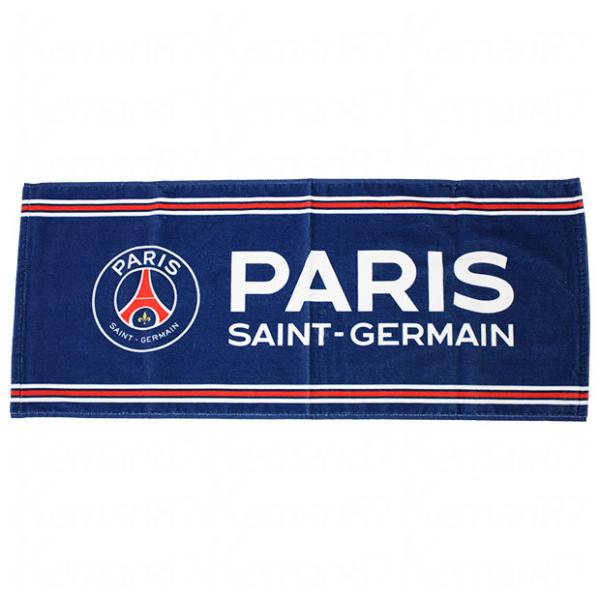 フランス・リーグ・アン、パリ・サンジェルマン、フェイスタオル。定番のサポーターズアイテム。クラブエンブレムデザインのタオル。サイズ：F(フリー)カラー：ネイビーモデル：2021年秋冬