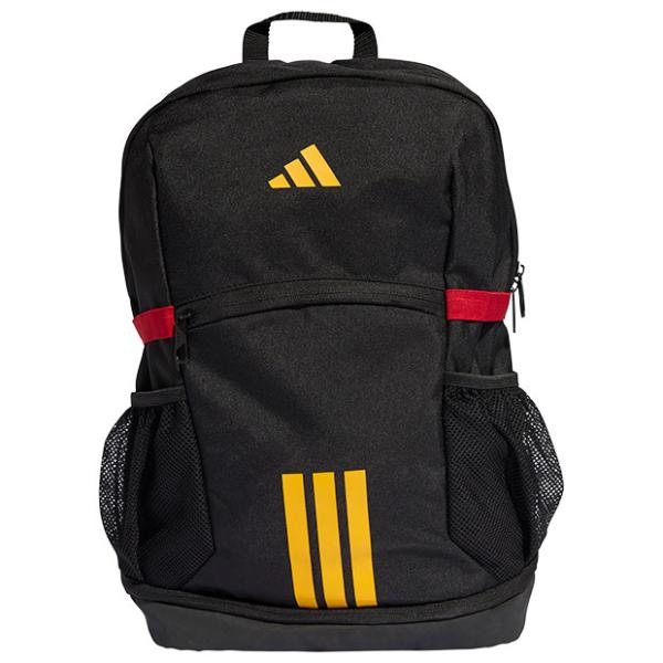 アディダス、子供/ジュニア/キッズ用バックパック。サッカーウェアの名作にルーツを持つティロシリーズ。複数のポケットや底部のシューズ収納スペースなど、機能面が充実したバックパック。練習や普段使いに最適。素材：プレーンウィーブ品質：ポリエステル...