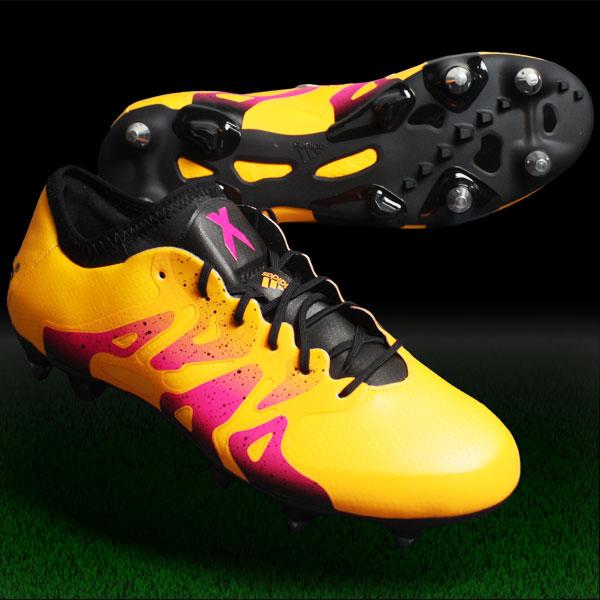 [アディダス] adidas サッカーシューズ エックス15.1 SG S74626 S74626 (ソーラーゴールド/コアブラック/ショックピンク S16/29.5) adidas（アディダス） エックス 15.1 SG ソーラーゴールド×コア