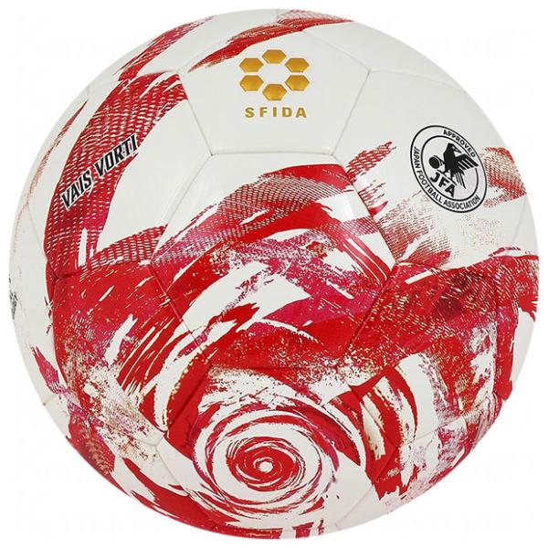 スフィーダ、サッカーボール4号球。歓喜の渦を巻き起こす熱狂の瞬間を共に。真球性と蹴り心地を高めたサーマル製法を採用。雨天時のボールの吸水を抑制。砂防止バルブ付き。◆JFA検定球◆サーマル製法◆4号球(小学生用)◆ホワイト×レッドモデル：20...