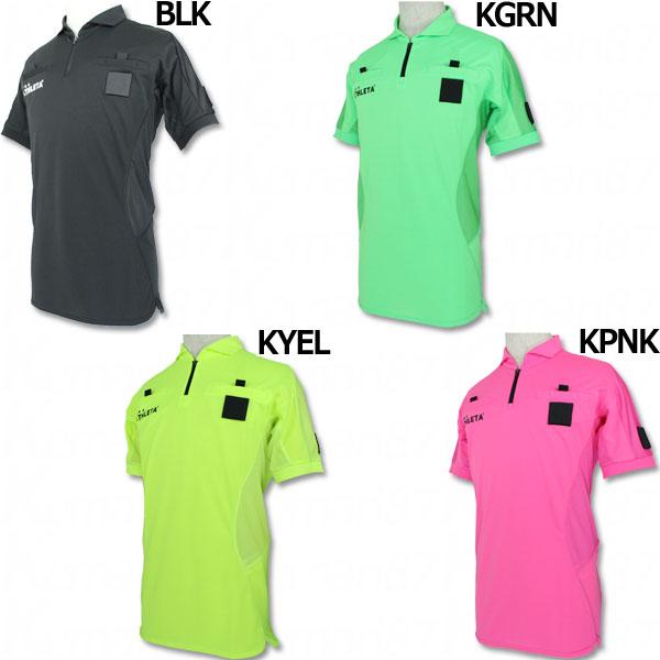 圧倒的な人気を誇るアスレタ、レフリーシャツ。切り替え部にメッシュ素材を採用した半袖レフェリートップ。◆取り扱い店舗限定アイテム素材：ハニカムニット、メッシュモデル：2018年春夏