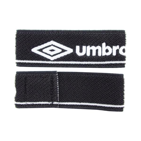 アンブロ、レガースストッパー。シンガードがずれないように固定し、プレーに集中させてくれるレガースバンド素材：合成樹脂カラー：ブラック