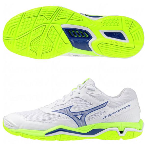 ミズノ、大人/メンズ用ハンドボールシューズ「WAVE PHANTOM 3」。人気モデル「ウエーブ ステルス 5」の意思を受け継ぐミッドモデル。「ウエーブ ステルス 5」と同じソールを搭載。中足部のプレートで高い安定性を発揮。安定性とクッショ...