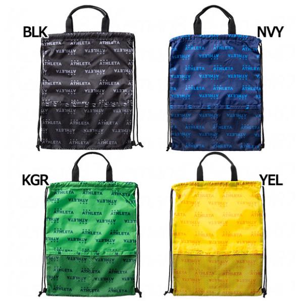 圧倒的な人気を誇るアスレタ、ランドリーバッグ。ATHLETAロゴデザインのマルチバッグ。メッシュポケット付き。素材：POLYリップ品質：ポリエステル100％サイズ：F(40×50cm)モデル：2021年春夏