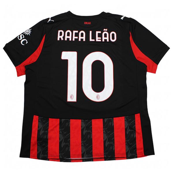 イタリア・セリエAの名門クラブ、ACミラン、2025-2026年シーズンモデル、ホーム用レプリカユニフォーム。選手着用ユニフォームのレプリカモデル。クラブ創設者の言葉「我々の色は炎のように赤く、対戦相手に恐怖を与える黒である」を現代的に解釈...