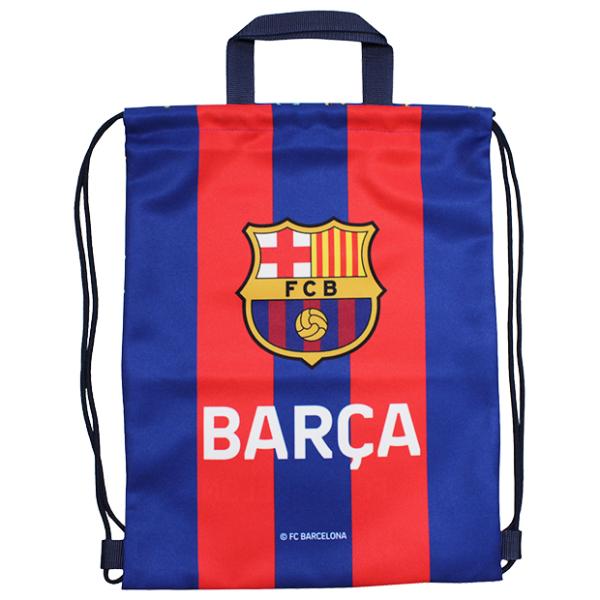 スペイン・リーガエスパニョーラ、FCバルセロナ、ナップサック。定番のサポーターズアイテム。着替え入れなど様々な用途で活躍するマルチバッグ。素材：ポリエステルサイズ：F(フリー)モデル：2026年春夏