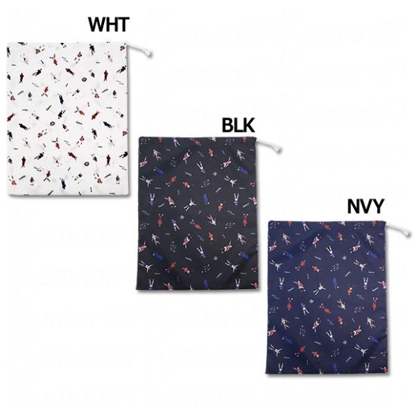 スパッツィオ、シューズケース。かわいいレジェンド総柄デザインのシューズバッグ。小物入れ等にも使用可能。品質：ポリエステル100％サイズ：F(約37×47cm)モデル：2026年春夏