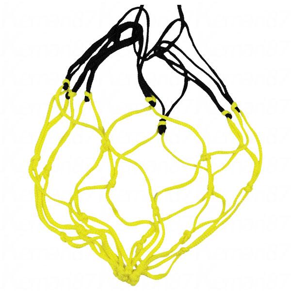 ボール1個が入るボールネット。サイズ：F(フリー)カラー：レモン×ブラック※ボールは別売りです