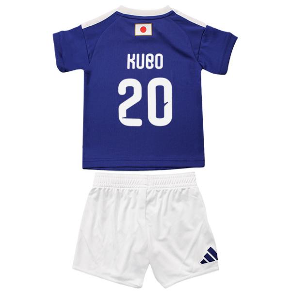 アディダス サッカー日本代表、2026年シーズンモデル、ホーム用レプリカベビーキット。選手着用ユニフォームのレプリカモデル(応援・観戦に最適なサポーター向けユニホーム)。「HORIZON(ホライゾン)」をテーマに、水平線の情景からインスパイ...