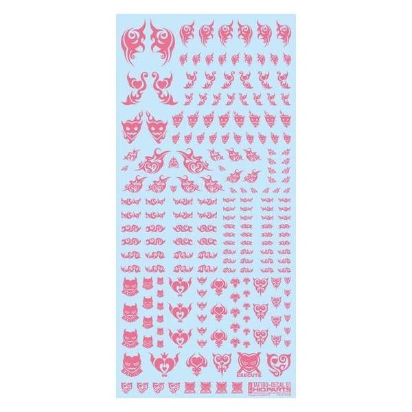 1/12フィギュアのカスタムアップ用、「ハート」をモチーフにした水転写式タトゥーデカールです。タトゥーデザインはストリート系デザインを得意とするアートユニット「Project.C.K.」が担当。ハートをモチーフにした13柄でカッコかわいいカ...