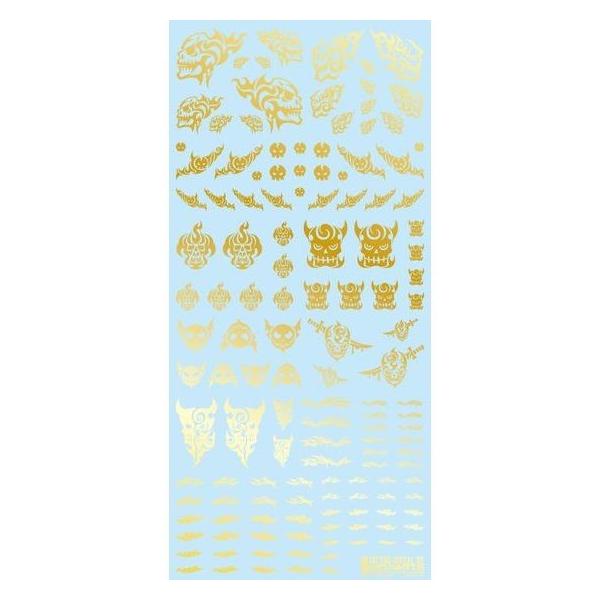 ハイキューパーツ「タトゥーデカール02 スカル ゴールド 1枚入」のプラモデル用デカールです。1/12フィギュアのカスタムアップ用タトゥーデカール。タトゥーデザインはストリート系デザインを得意とするアートユニット「Project.C.K.」...