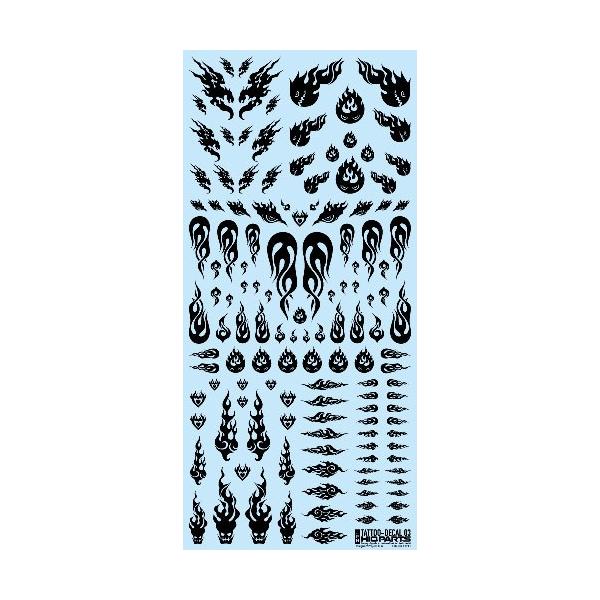 ハイキューパーツ「タトゥーデカール03 ファイア ブラック 1枚入り」のプラモデル用デカールです。1/12フィギュアのカスタムアップ用タトゥーデカール第三弾です。タトゥーデザインはストリート系デザインを得意とするアートユニット「Projec...