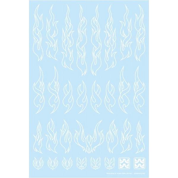 ハイキューパーツ ファイアトライバルデカール アウトライン ホワイト 1枚入 プラモデル用デカール新世代デザインで流麗な仕上げ!塗装でも魅せる仕掛けあり!従来からあるファイア柄のデカールはレトロなデザインが多く、昨今のドレスアップに合うもの...