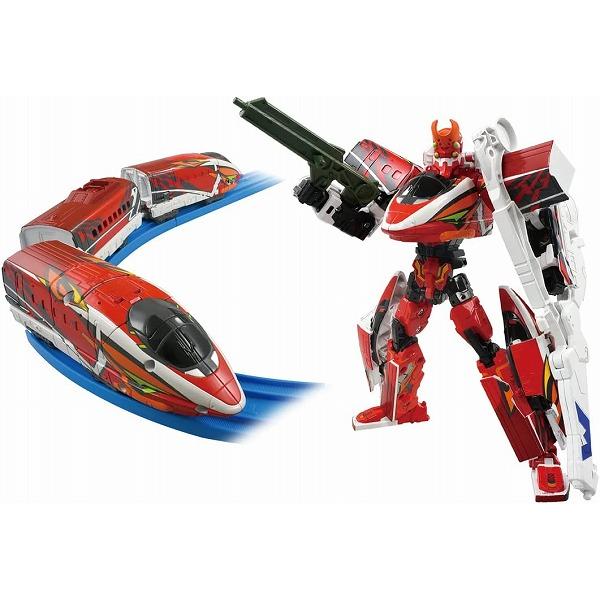 『新幹線変形ロボシンカリオンZ』と『エヴァンゲリオン』が再びコラボレーションした、オリジナル車両。500 TYPE EVAがエヴァンゲリオン2号機仕様にデザインされた架空の機体、「シンカリオンZ 500 TYPE EVA-02」がプラレール...