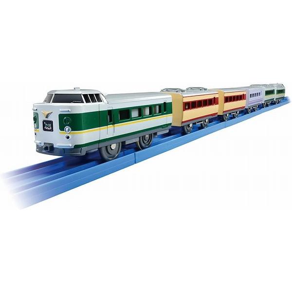 1982年の営業運転開始から昭和、平成、令和まで時代を超えて走り続け、2024年6月に定期運用が終了した381系特急やくもから、1990年代後半に実際に運行された「緑やくも色」「国鉄色やくも」「スーパーやくも色」の混色6両編成がプラレールに...