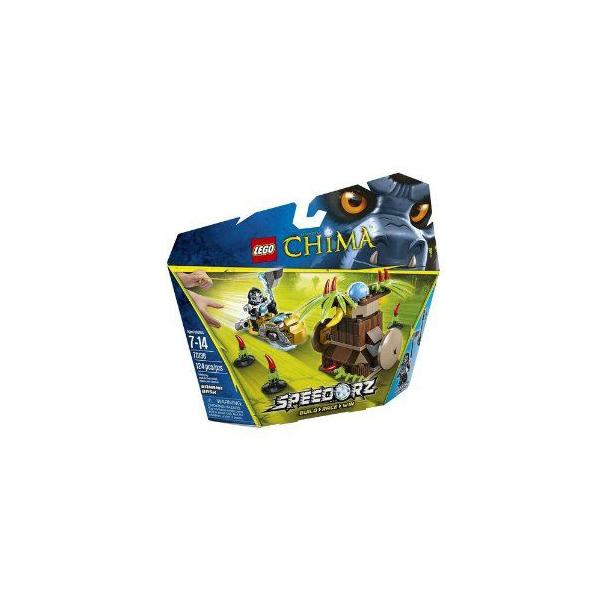 チーマの地を走りぬけ、木から「チ」の球を解放しよう。ゴーザンをゴリラ・スピードーズに取りつけよう。リップコードを引き、木を倒して「チ」を手に入れよう。ロケット・ブースターを取りつければパワーが最大になるぞ。友だちとバトルして、「チ」の球を勝...