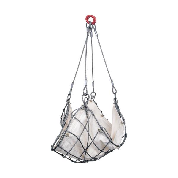 ※画像はイメージです。メーカー：(株)スリーエッチ■使用荷重は各サイズとも3tになります。【用途】・ガラ、廃材などの搬送。【仕様】吊手長さ(m)：1.35寸法：1.8m角網目(cm)：12タイプ：シート付使用荷重(t)：3自重(kg)：26...