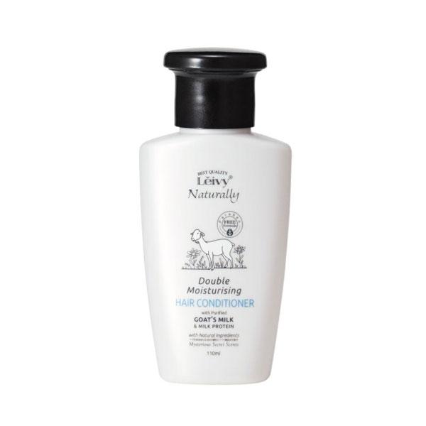 「レイヴィー ダブルモイスチャー ヘアコンディショナー ゴートミルク　110mL」は、サロンクオリティのヘアコンディショナーです。保湿成分のゴートミルク・ミルクプロテイン、保護成分のオリーブオイル・ホホバオイル・ヒマワリオイル、ヘアコンディ...