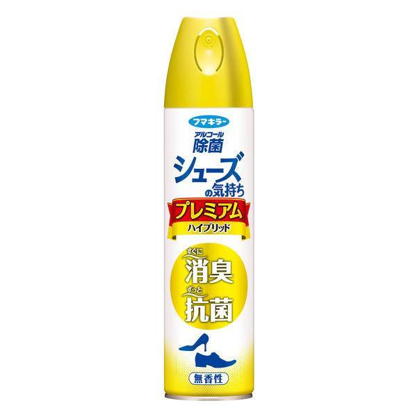 「フマキラー　シューズの気持ち　プレミアムハイブリッド　無香性　280mL」は、除菌・抗菌成分を増量したプレミアム処方の靴用消臭スプレーです。スプレーするだけで靴下の繊維の奥までしっかり消臭し、抗菌成分がニオイの原因となる菌の繁殖を抑えて防...