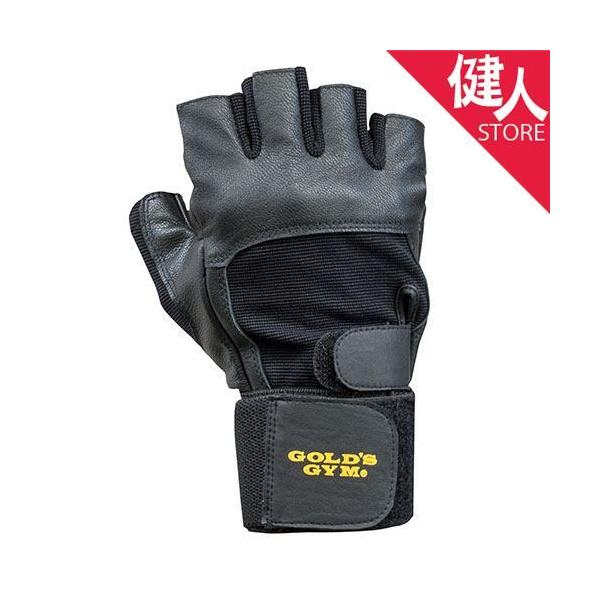 「ゴールドジム　EXアルティマ　レザーグローブ　ブラック」は、リストサポート一体型体ウエイトトレーニング用グローブです。柔らかい山羊皮を使用、使い込むほどに馴染み、扱いやすいグローブです。リストサポートはスパンデックスを使用、手首の太さに関...
