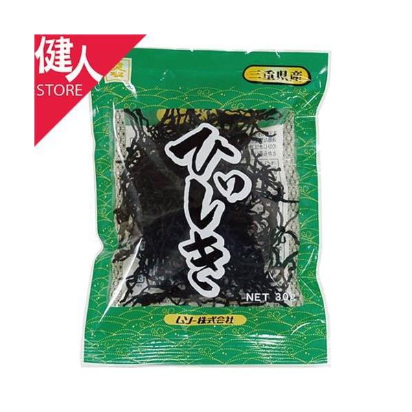 「三重県産　ひじき　30g」は、伊勢志摩や熊野灘に面する磯で採れたひじきです。味や食感が良いことから高い評価を得ています。長ひじきは、ひじきの茎の部分です。■メーカー　ムソー■区分　セレクトフード/食材・加工食品/乾物・海産物