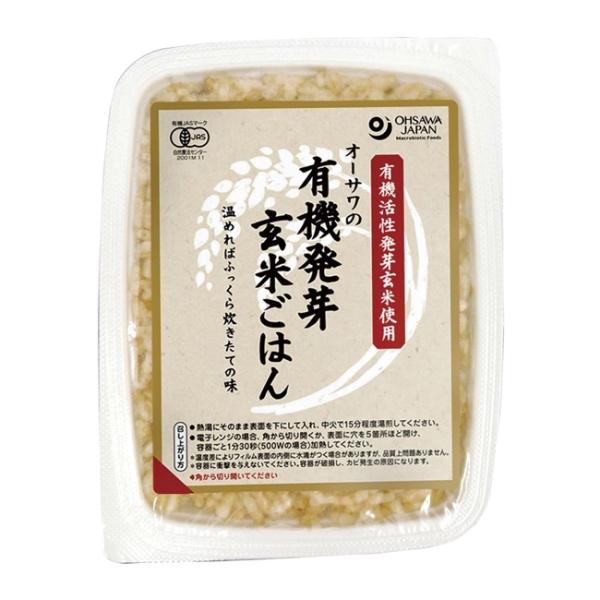 「オーサワ　有機活性発芽玄米ごはん　160g」は、素材のうまみを大切にした発芽玄米ごはんです。玄米が本来持っている甘みともっちりとした炊き上がりが特徴です。■メーカー　オーサワジャパン■区分　セレクトフード/食材・加工食品/穀類加工品/マク...