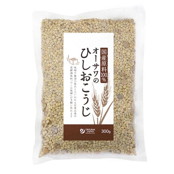 「オーサワのひしおこうじ　300g」は、国産原料100%。北海道産大豆と厳選した麹菌を使い、独自の製法で仕上げました。熟成が進むにつれて、甘みとコクのあるひしお味噌が出来上がります。■メーカー　オーサワジャパン■区分　セレクトフード/食材・...