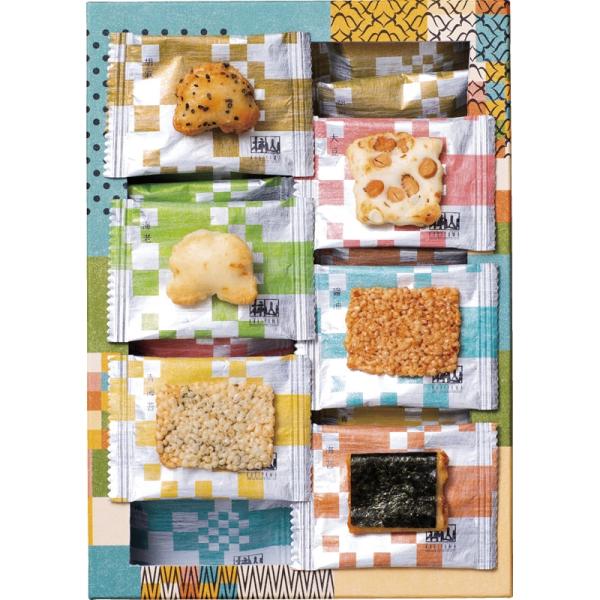 【発売日：2024年02月01日】伝統細工・寄木造りをアレンジしたモダンでカラフルなパッケージは、カジュアルながらも高級感があり、様々な手土産に最適です。中には一口サイズのおかきを6種類詰合せました。【さまざまなギフトシーンでお使いいただけ...