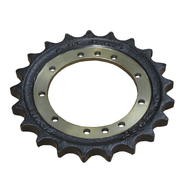 スプロケット （スプロケットリム）機種 : 日立建機 EX30UR-3適用号機（シリアル番号）:#適用 :ゴム・鉄兼用サイズ : 21山/ボルト穴11H取り付け用のボルト・ワッシャー付です。（一部の商品を除く）1台分は 2SETご購入くださ...