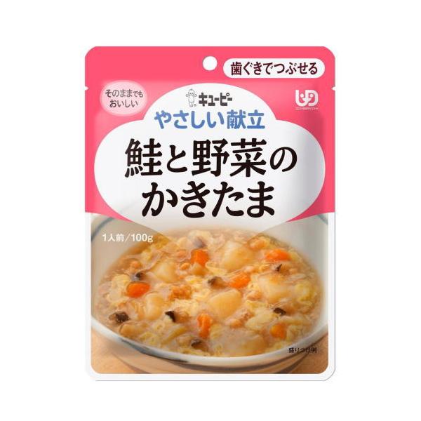 やわらかく仕立てた鮭とじゃがいも、にんじんなどの野菜を甘めのしょうゆ味で煮込み、かきたまでふんわり仕上げました。・広告文責（健康デパート・0120-007-773）・メーカー名(キューピー株式会社)・日本製・商品区分（栄養機能食品）　