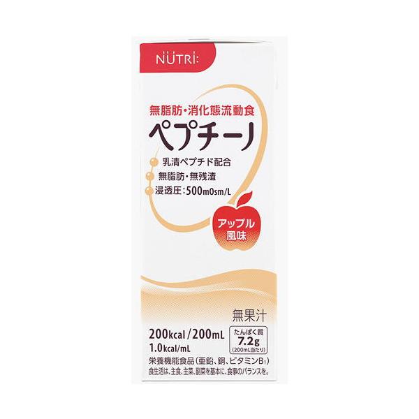 無脂肪・無残渣。クリアリキッドタイプの消化態流動食。1本200mL当たり200kcal。低分子ホエイペプチド100％。脂肪・食物繊維0g。さわやかなアップル風味。・広告文責（健康デパート・0120-007-773）・メーカー名（ニュートリー...