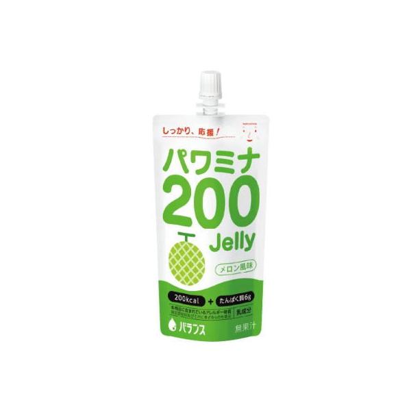 食事量が少ない方向け、1袋でエネルギー200kcal、たんぱく質6gが摂取できる栄養補給ゼリー。