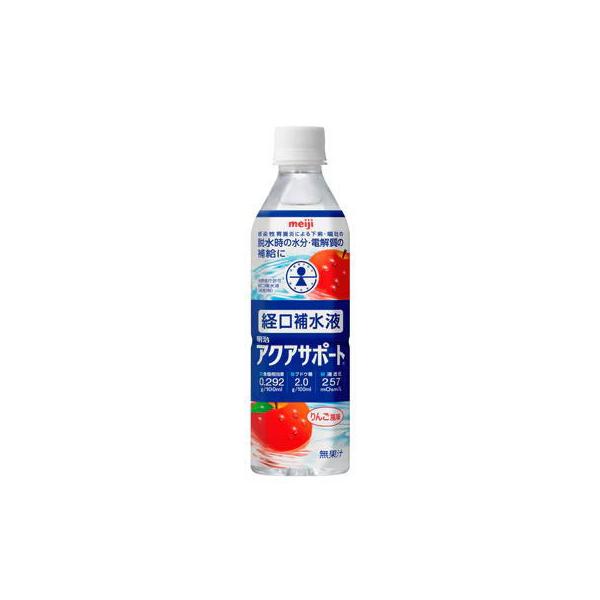 水と電解質の吸収に配慮した組成消費者庁許可　経口補水液（病者用）塩味があっても飲みやすい、さわやかなりんご風味・広告文責（健康デパート・0120-007-773）・メーカー名（株式会社　明治）・日本製・商品区分（栄養機能食品）　