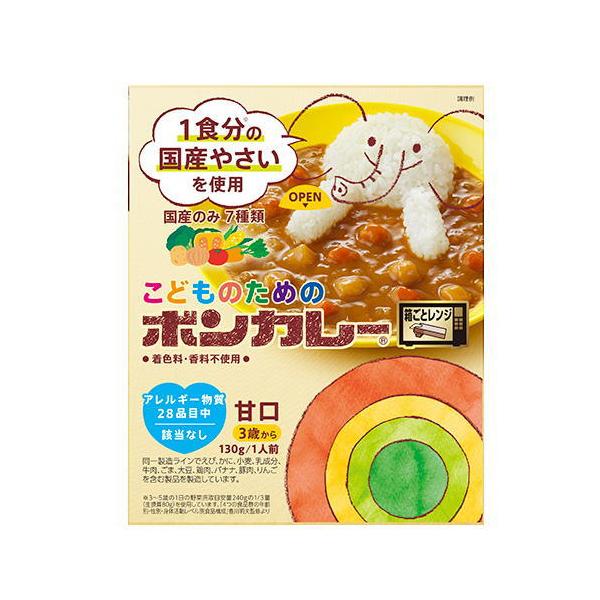 ■メーカー：大塚食品株式会社内容量: 130g（1人前）国産野菜の甘みと旨みがとけこむ、まろやかな甘口カレー。1食分※1の国産野菜を使用。野菜は国産のみ7種類。アレルギー物質28品目対応※2。※1　3〜5歳の１日の野菜摂取目安量240gの1...